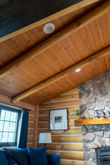Cedar Log Paneling & Wall Panels for Home Interiors | WoodHaven Tongue ...