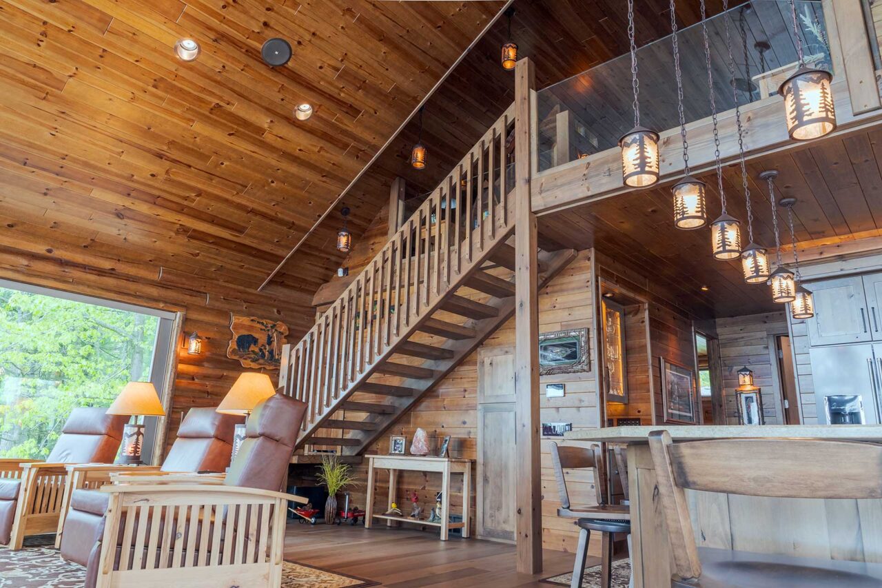 How to Brighten a Log Home Interior | WoodHaven Log & Lumber