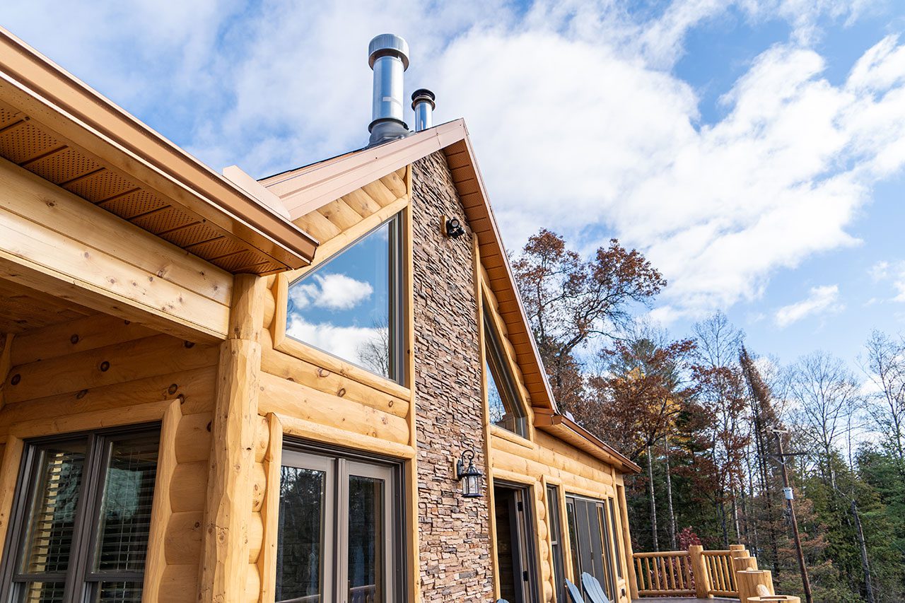 How Log Siding Makes a Home look like a Real Log Cabin | WoodHaven Log ...